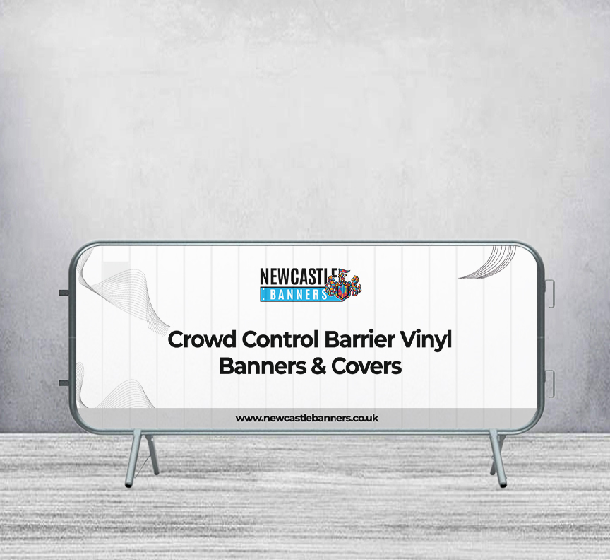 Crowd Control Barrier Vinyl Banners & Covers Same Day & Next Day ...