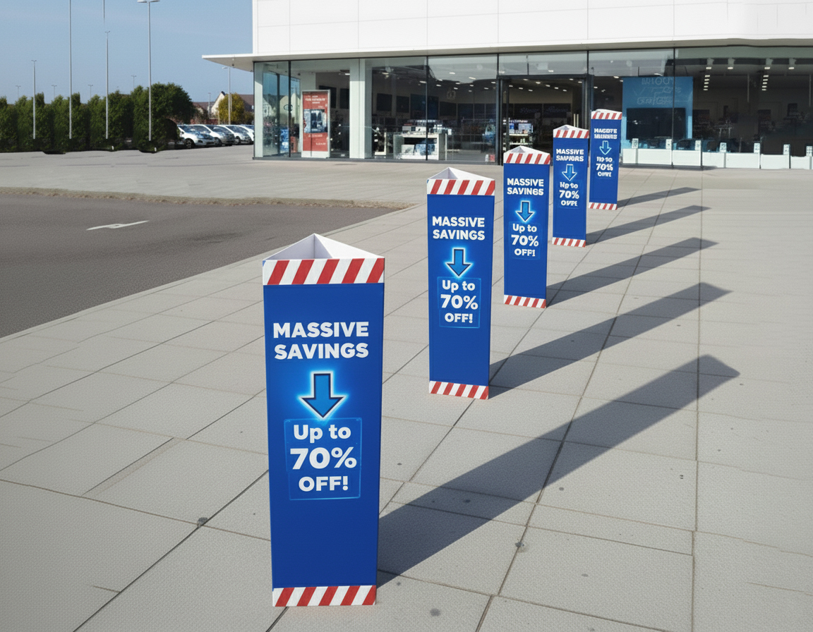 Triangle Bollard Covers Same Day & Next Day Delivery Newcastle